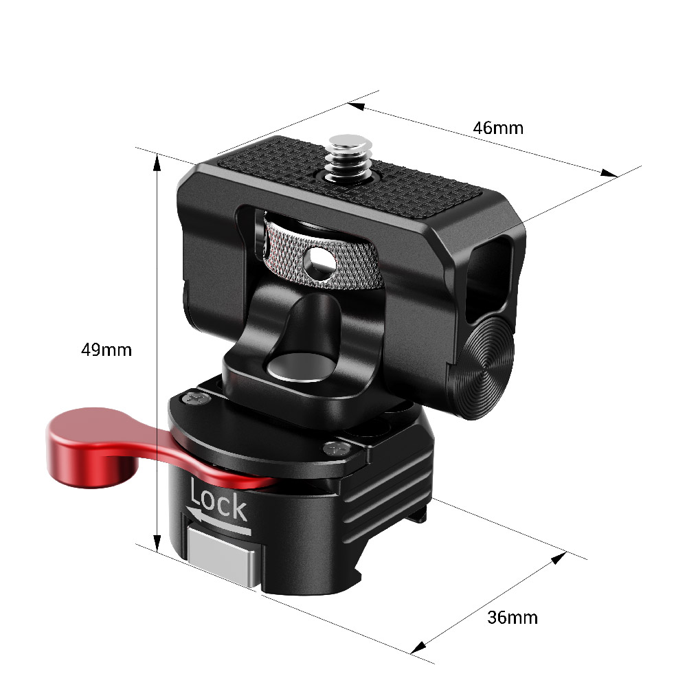Swivel and Tilt Monitor Mount with Nato Clamp