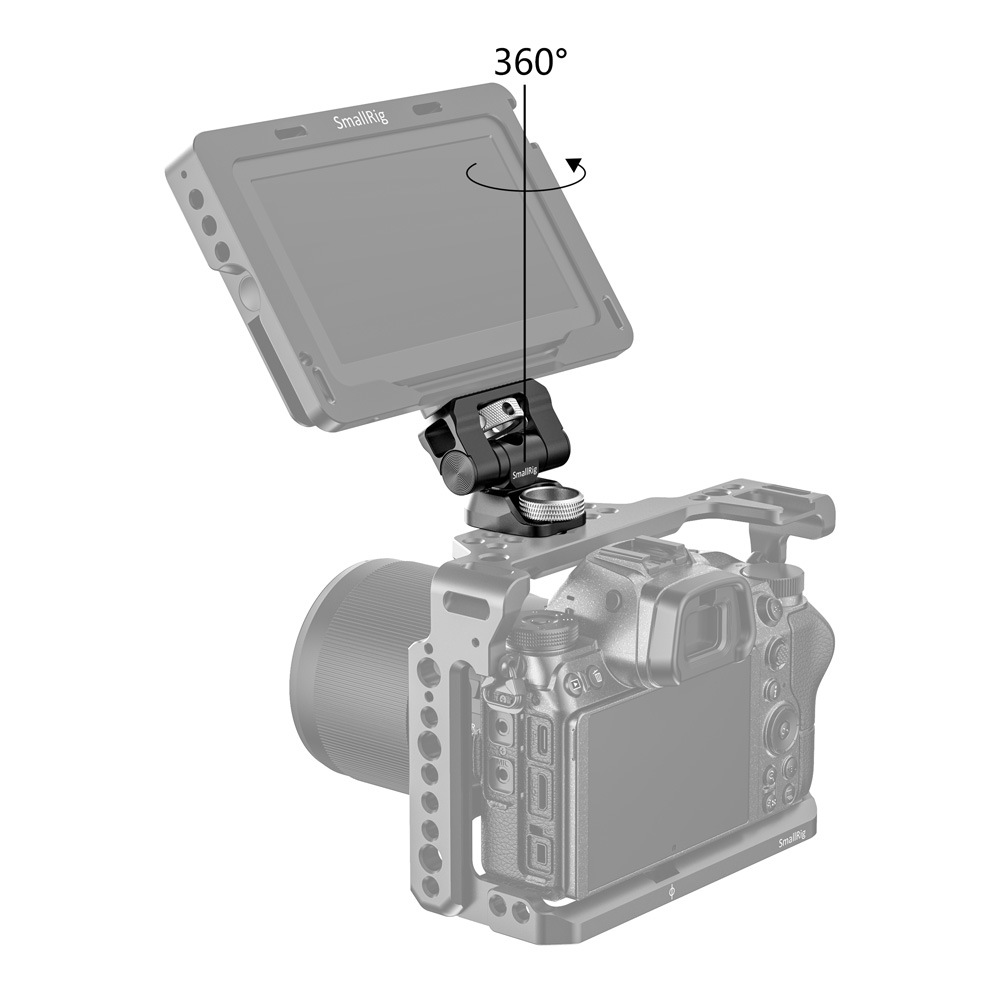 Swivel and Tilt Monitor Mount with Arri Locating Pins
