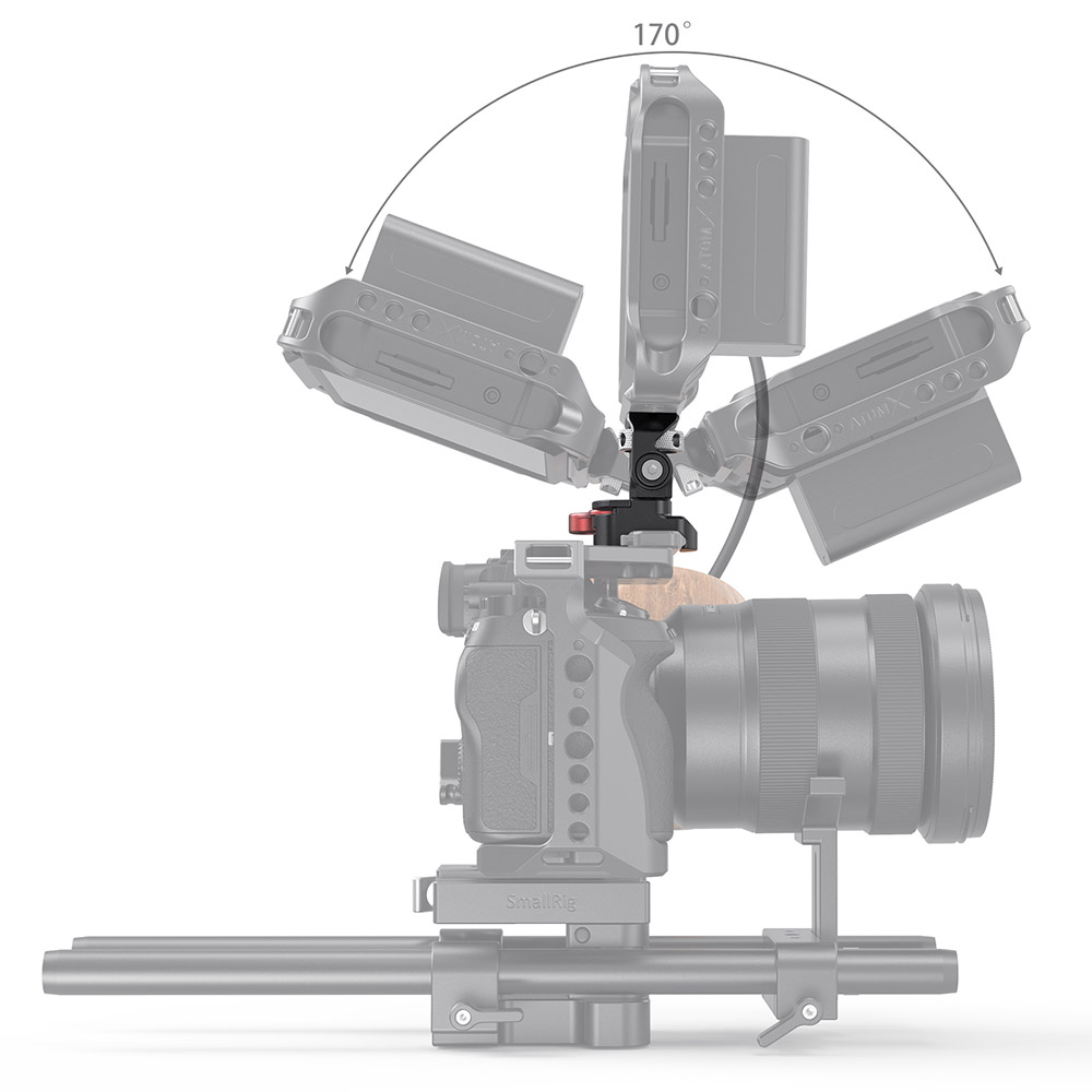 Swivel and Tilt Adjustable Monitor Mount with NATO Clamp Mount ...
