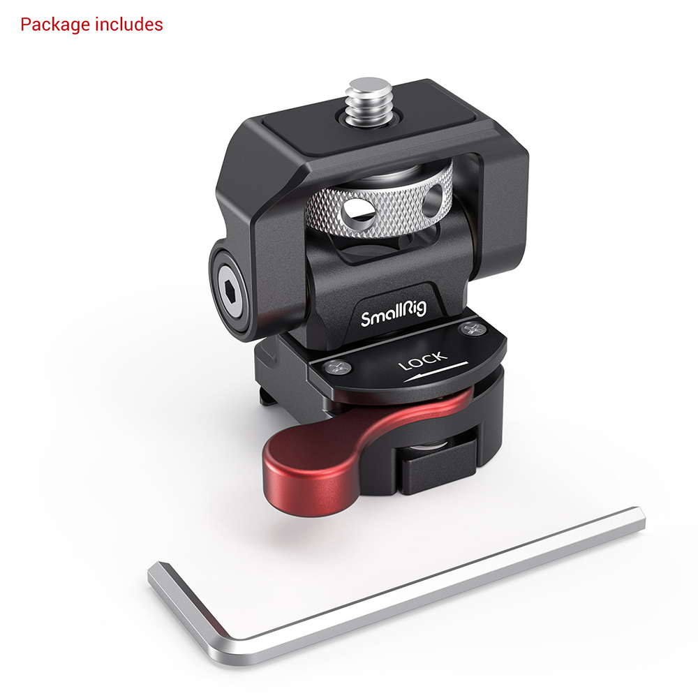Swivel and Tilt Adjustable Monitor Mount with NATO Clamp Mount ...