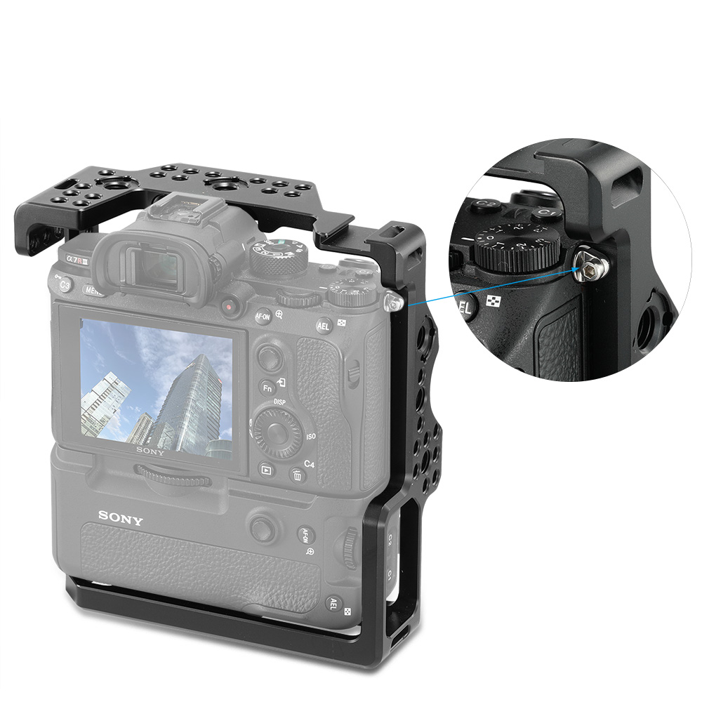Camera Cage for Sony A7RIII/A7M3/A7III with VG-C3EM Vertical Grip