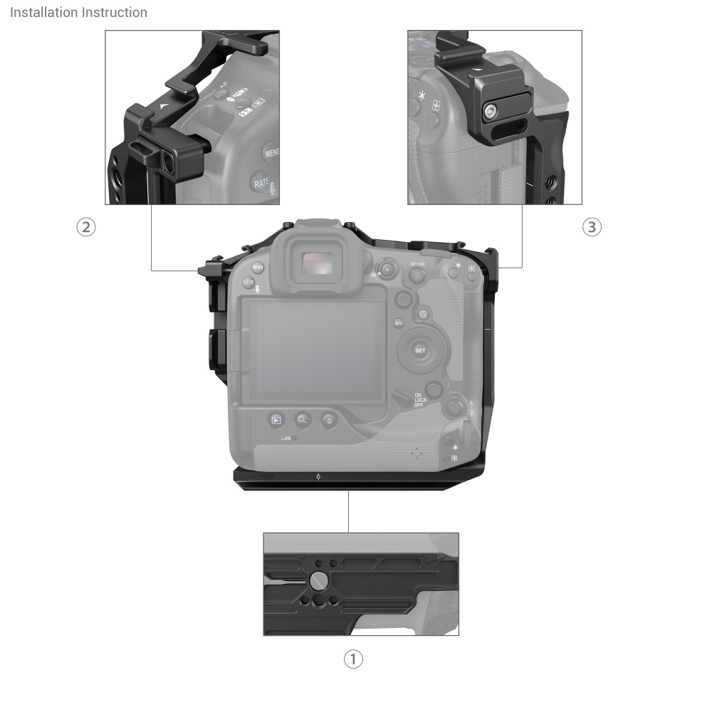 Camera Cage for Canon EOS R3