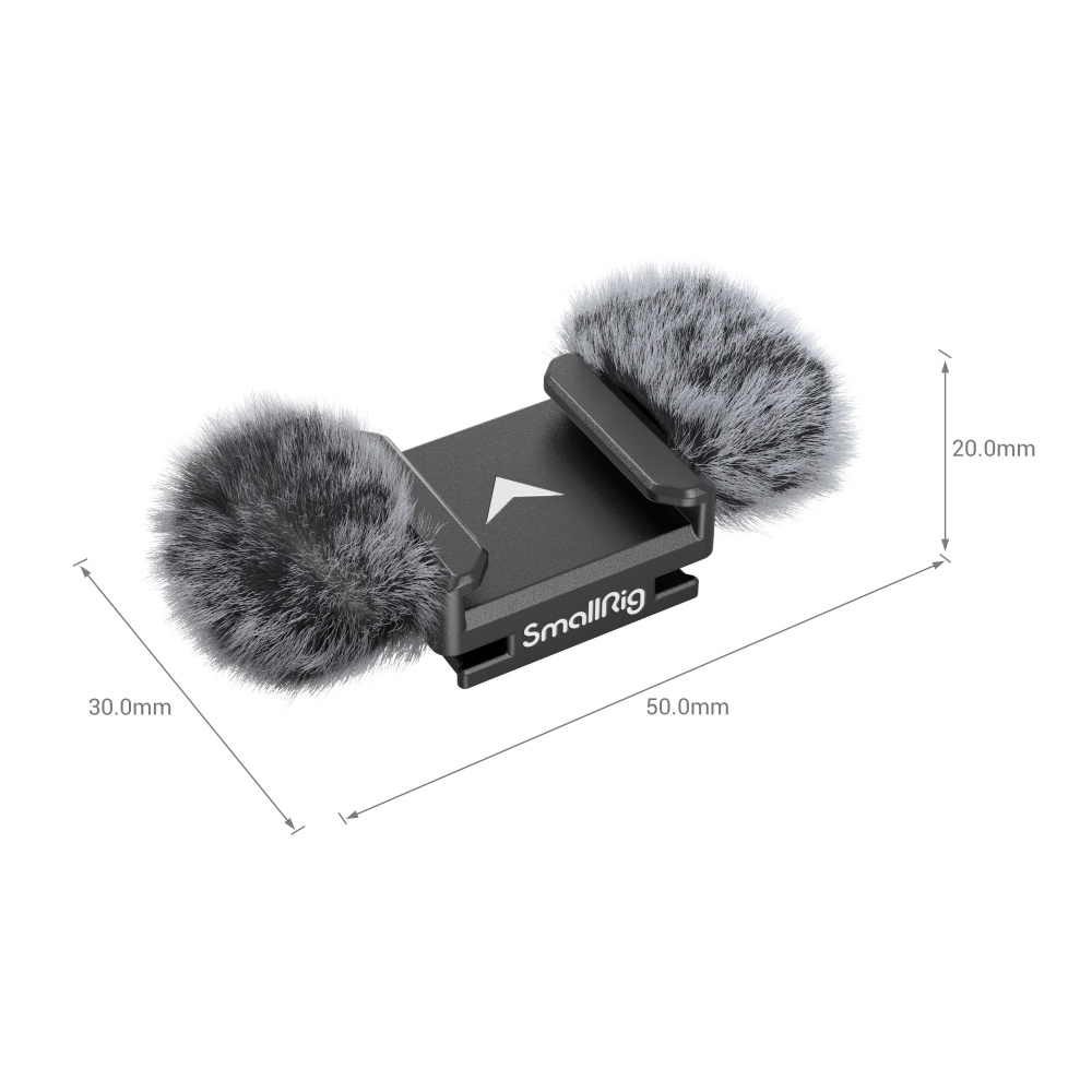 Furry Windscreen with Cold Shoe Adapter for Nikon Z 30/ZR
