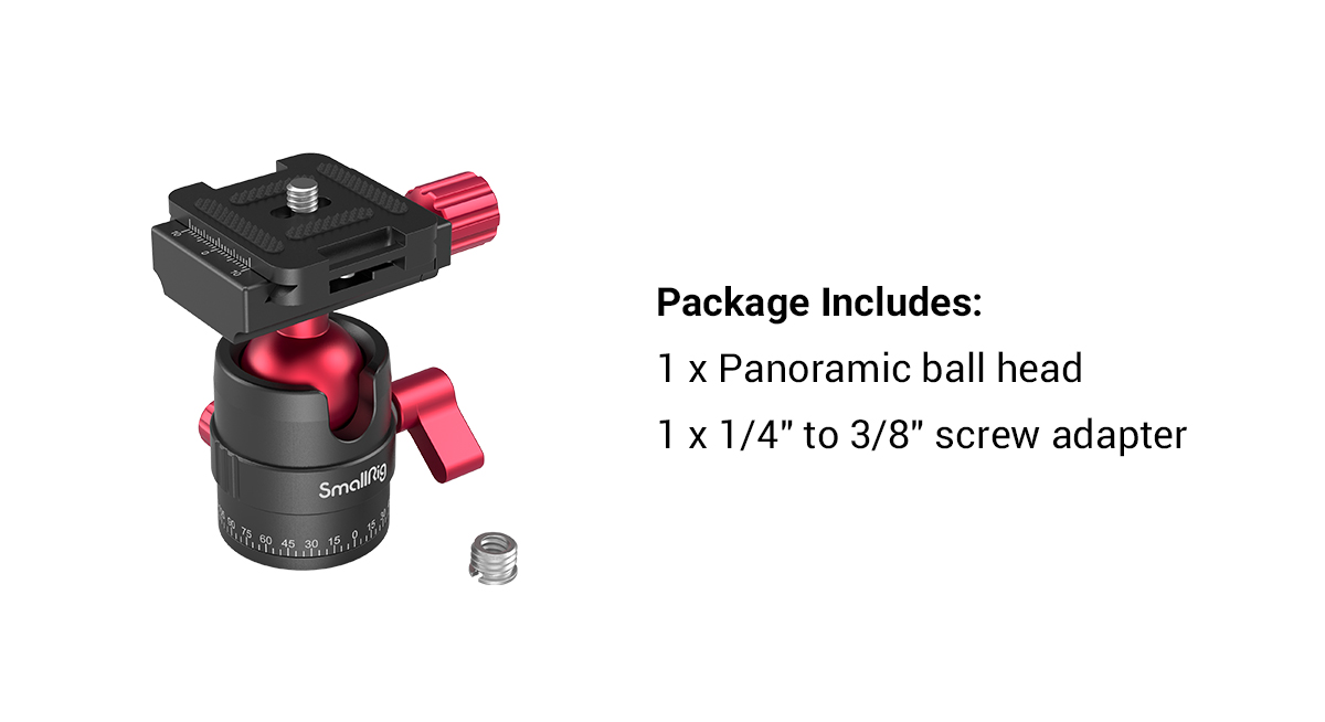 Panoramic Ball Head | Arca-Swiss Mount | SmallRig