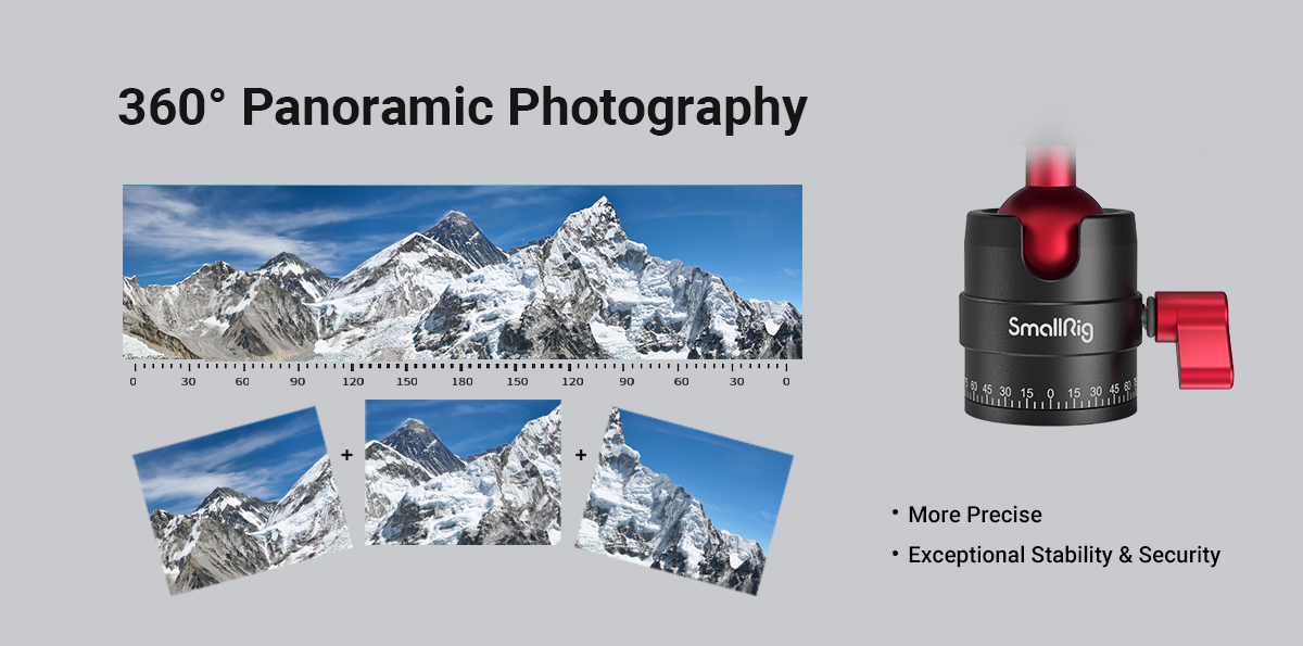 Panoramic Ball Head | Arca-Swiss Mount | SmallRig