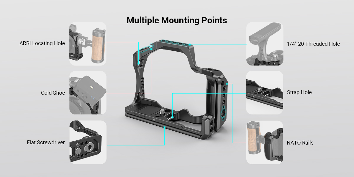 Camera Cage for Canon EOS M50/M50 II/M5
