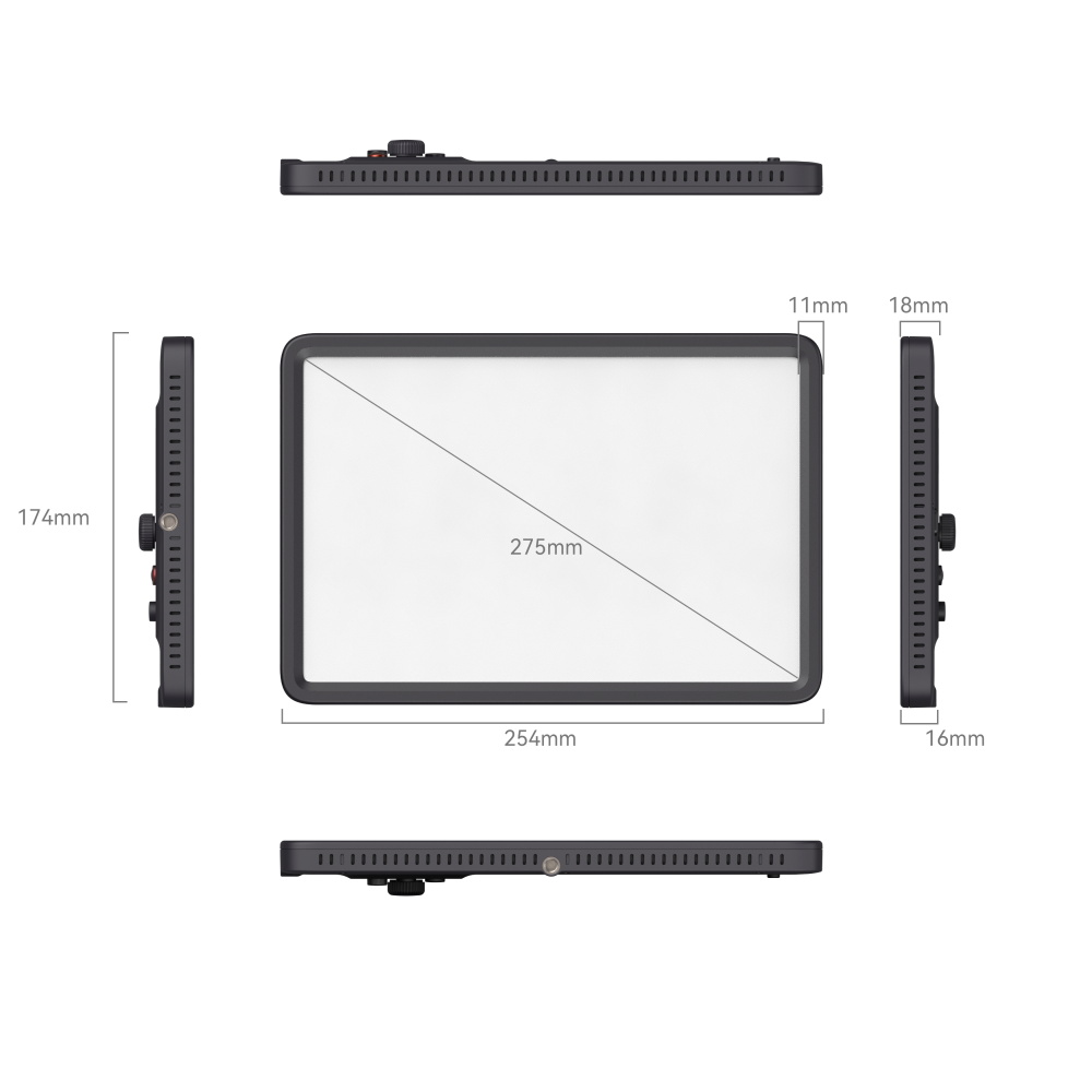 P200 Beauty Panel Video Light | 15W Soft LED | USB-C Power