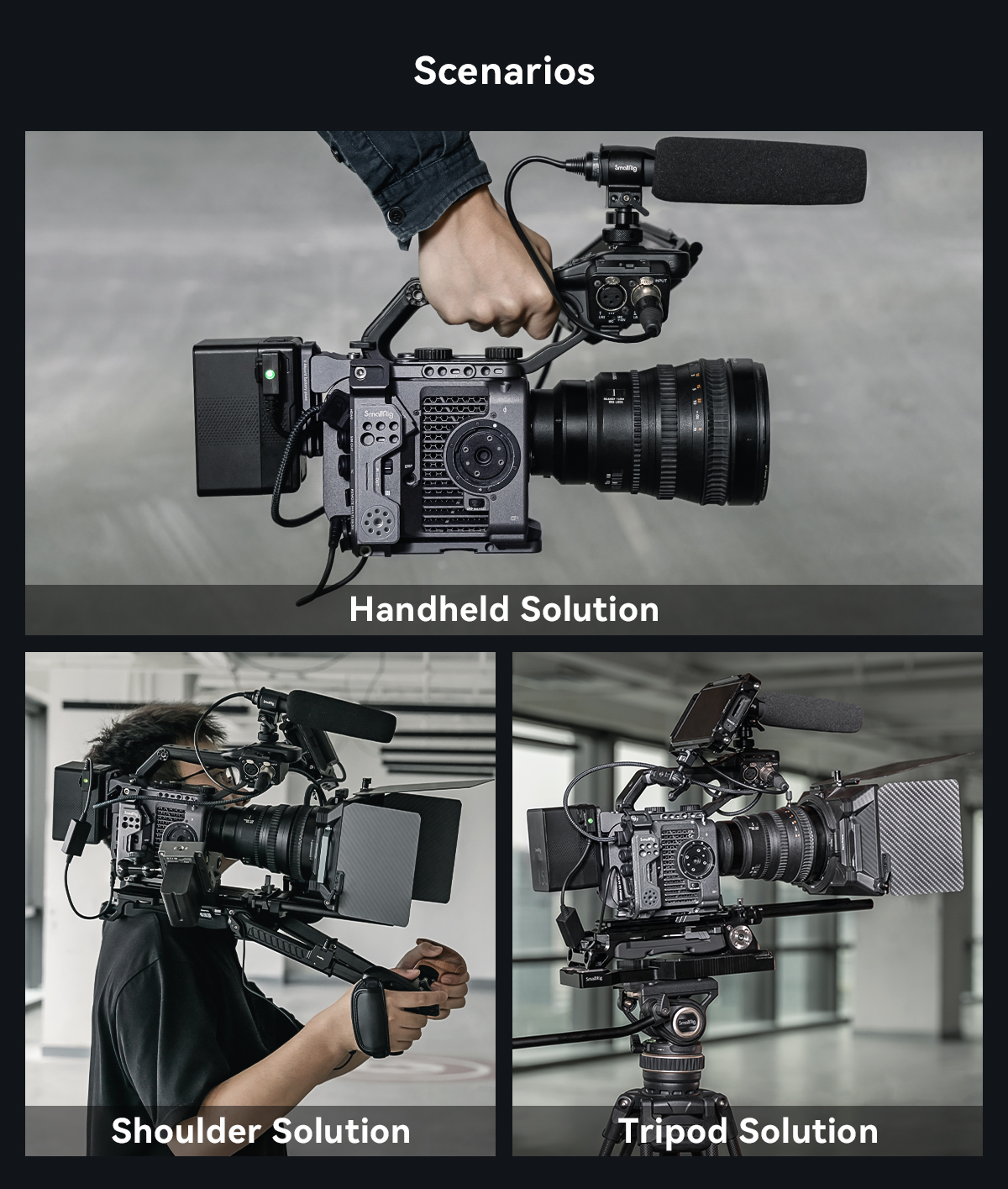 FX6 Camera Cage Kit | V-Mount Battery | Vertical Shooting