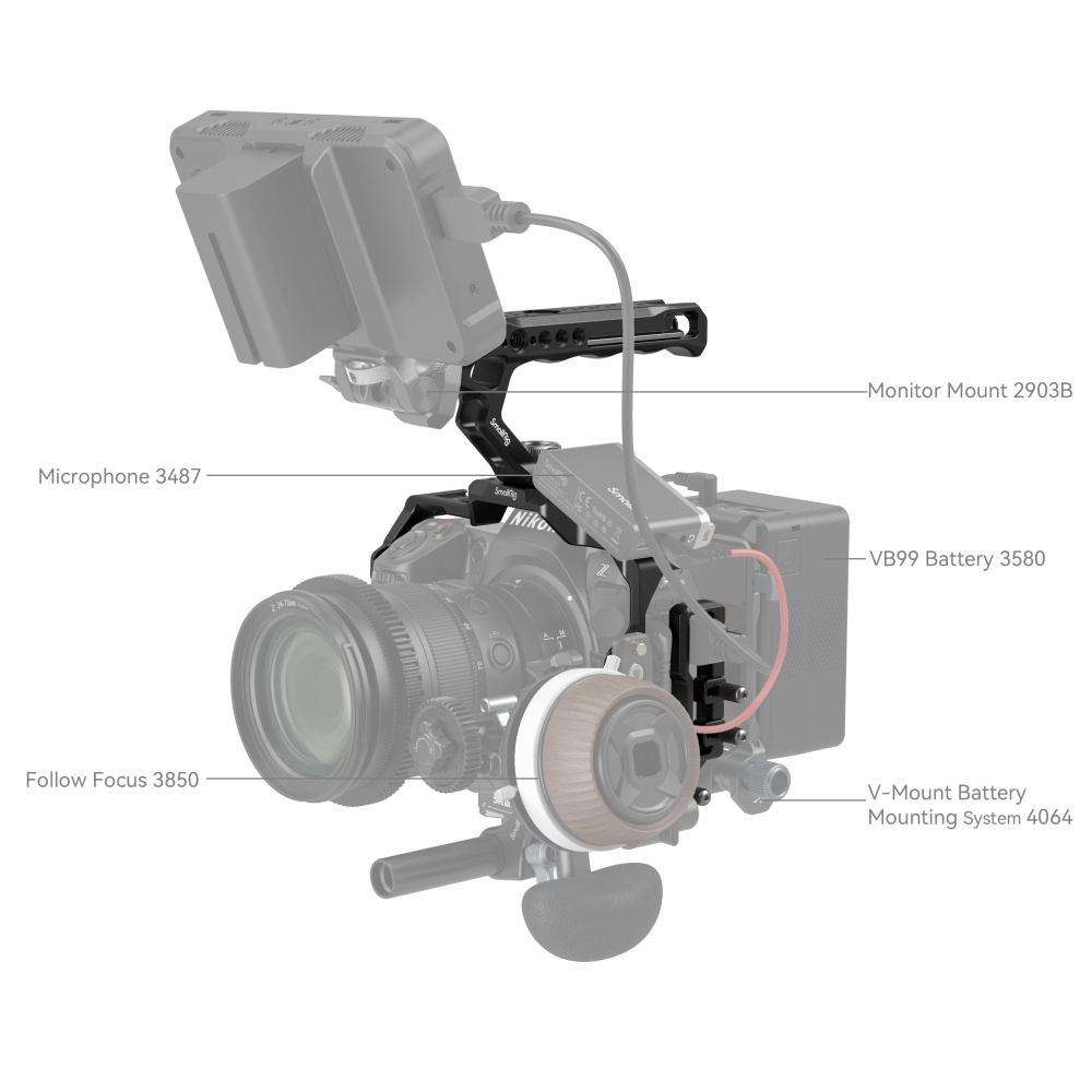 Z 8 Camera Cage | Handheld Rig Kit | Arca & Gimbal Ready