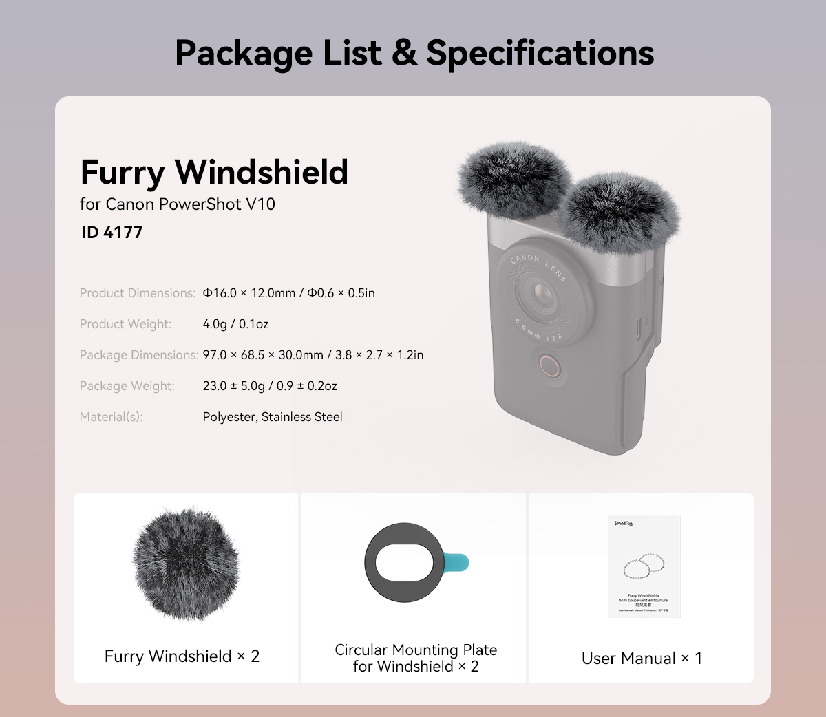 Canon PowerShot V10 Cage Kit | Vlogging Protection