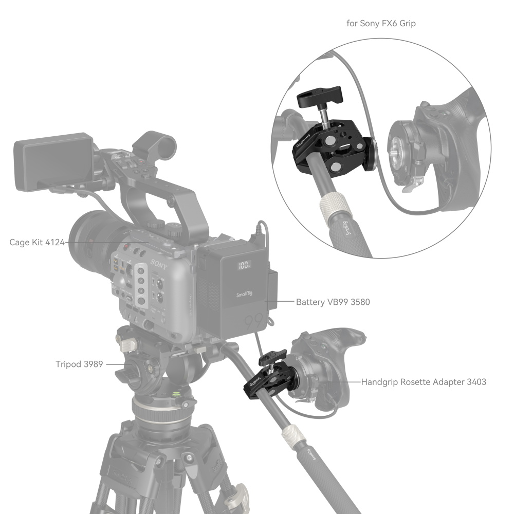 Super Clamp with ARRI Rosette Mount