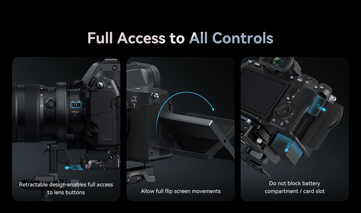 【FUJIFILM GFX Series】Rotatable Horizontal-to-Vertical Mount Plate Kit