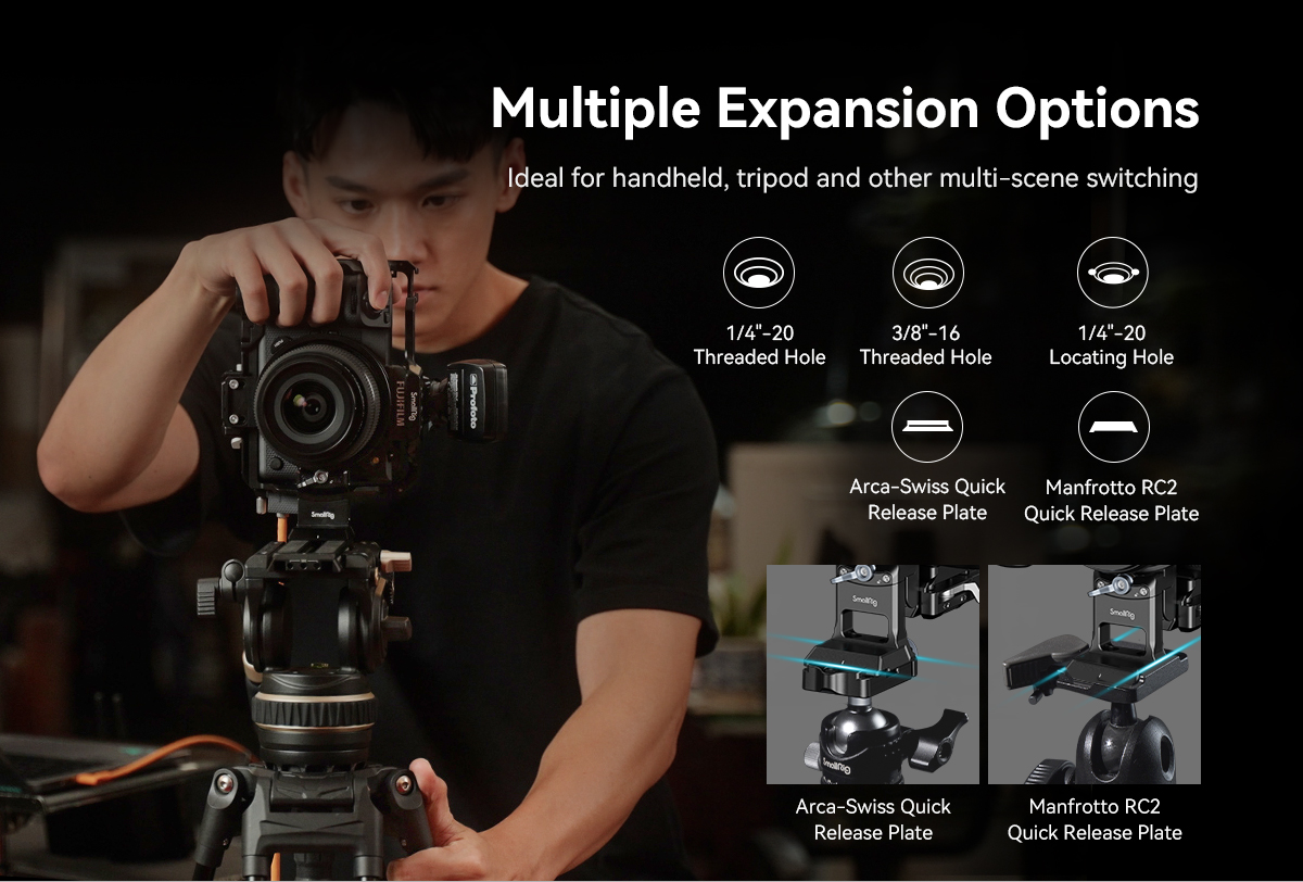 E2/E2G Camera Cage | NATO Rails | Cable Clamp | Tools