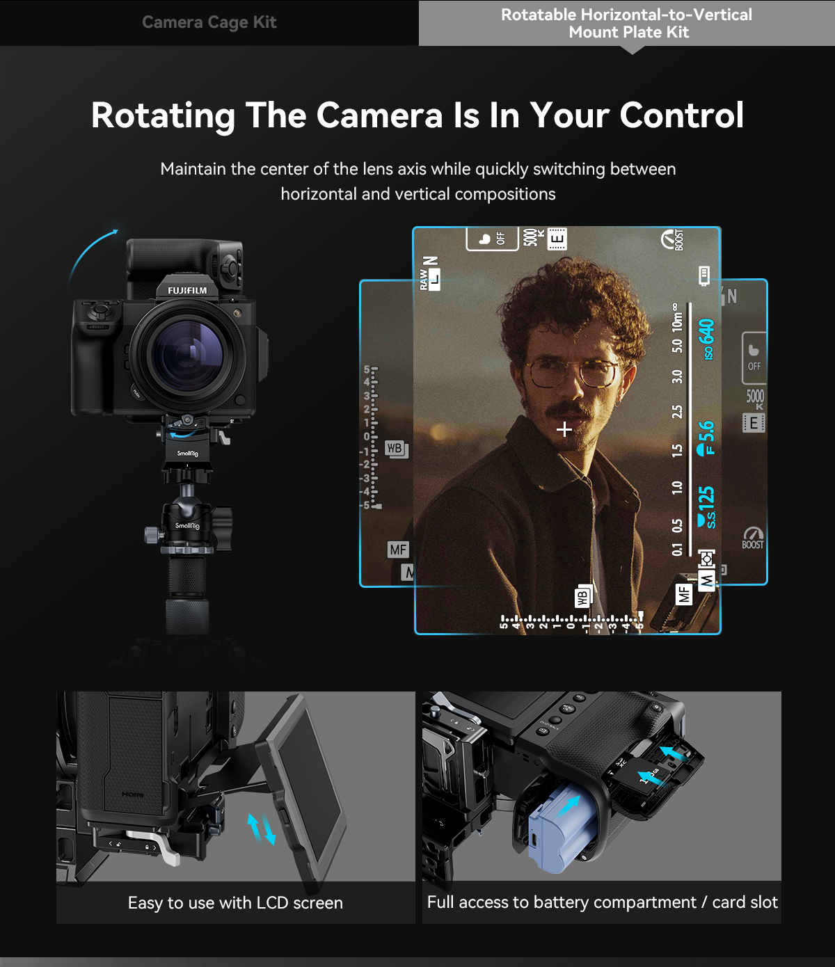 E2/E2G Camera Cage | NATO Rails | Cable Clamp | Tools
