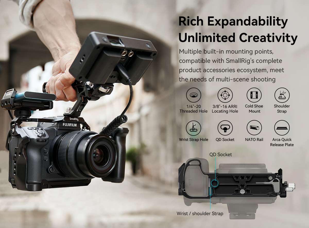 E2/E2G Camera Cage | NATO Rails | Cable Clamp | Tools