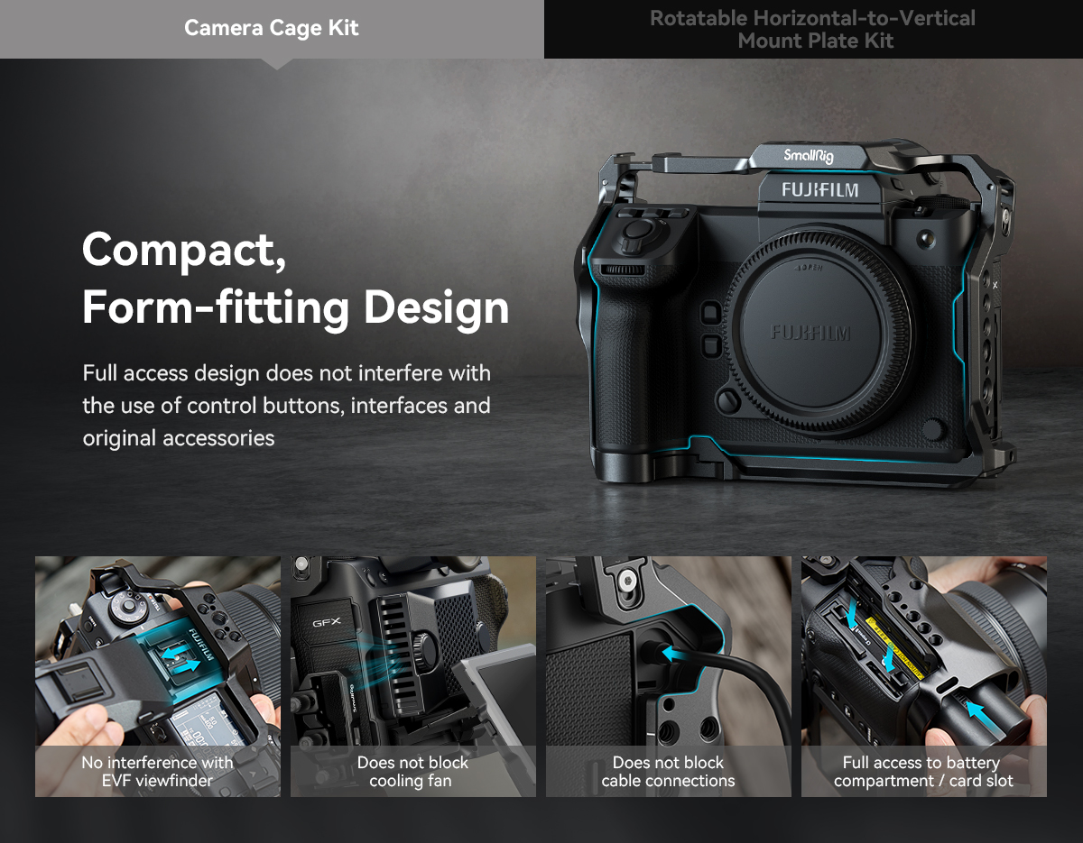 E2/E2G Camera Cage | NATO Rails | Cable Clamp | Tools