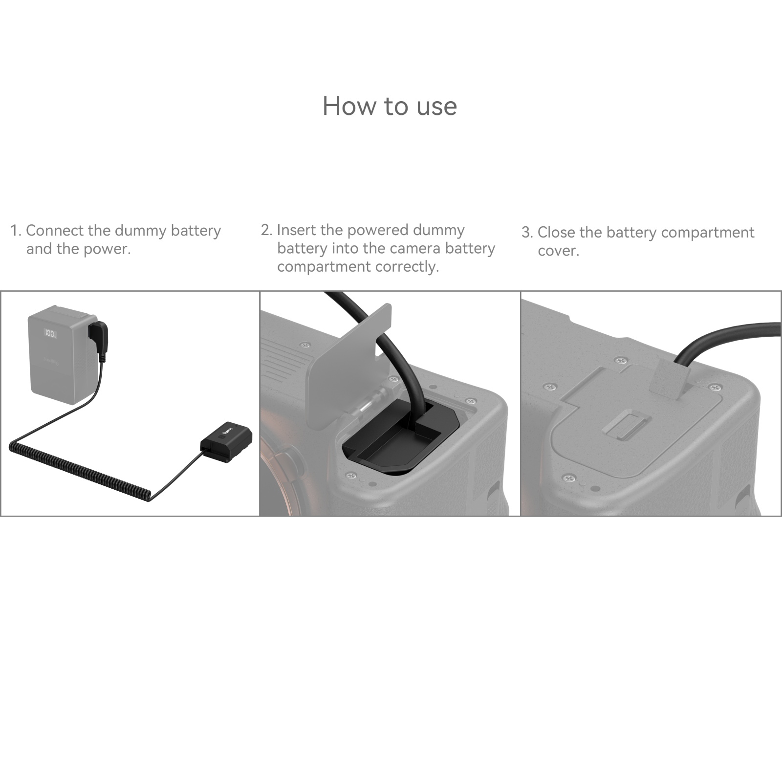 D-Tap to Dummy Battery for Sony NP-FZ100 Power Cable