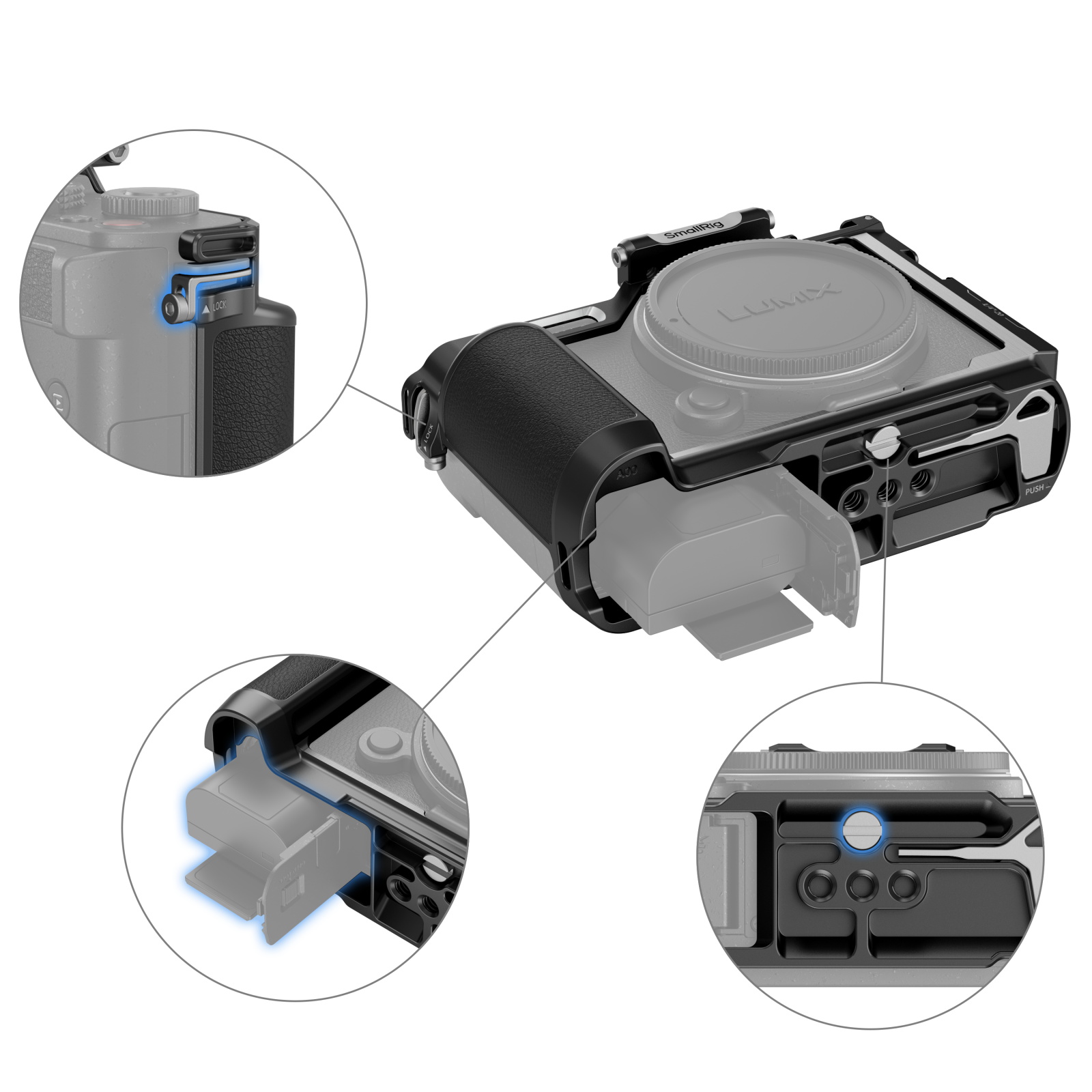 Panasonic LUMIX S9 Cage | Arca-Swiss Quick Release