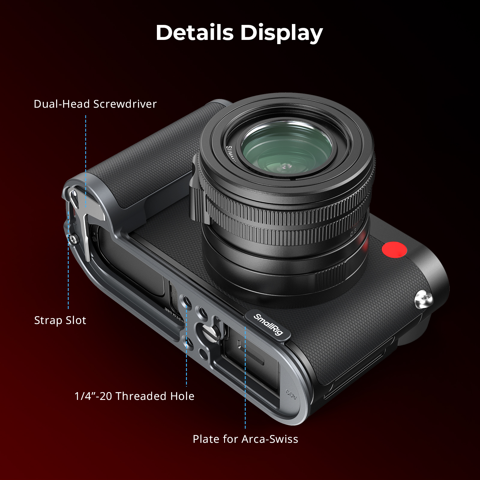 L-Shape Mount Plate with Handle for Leica Q3