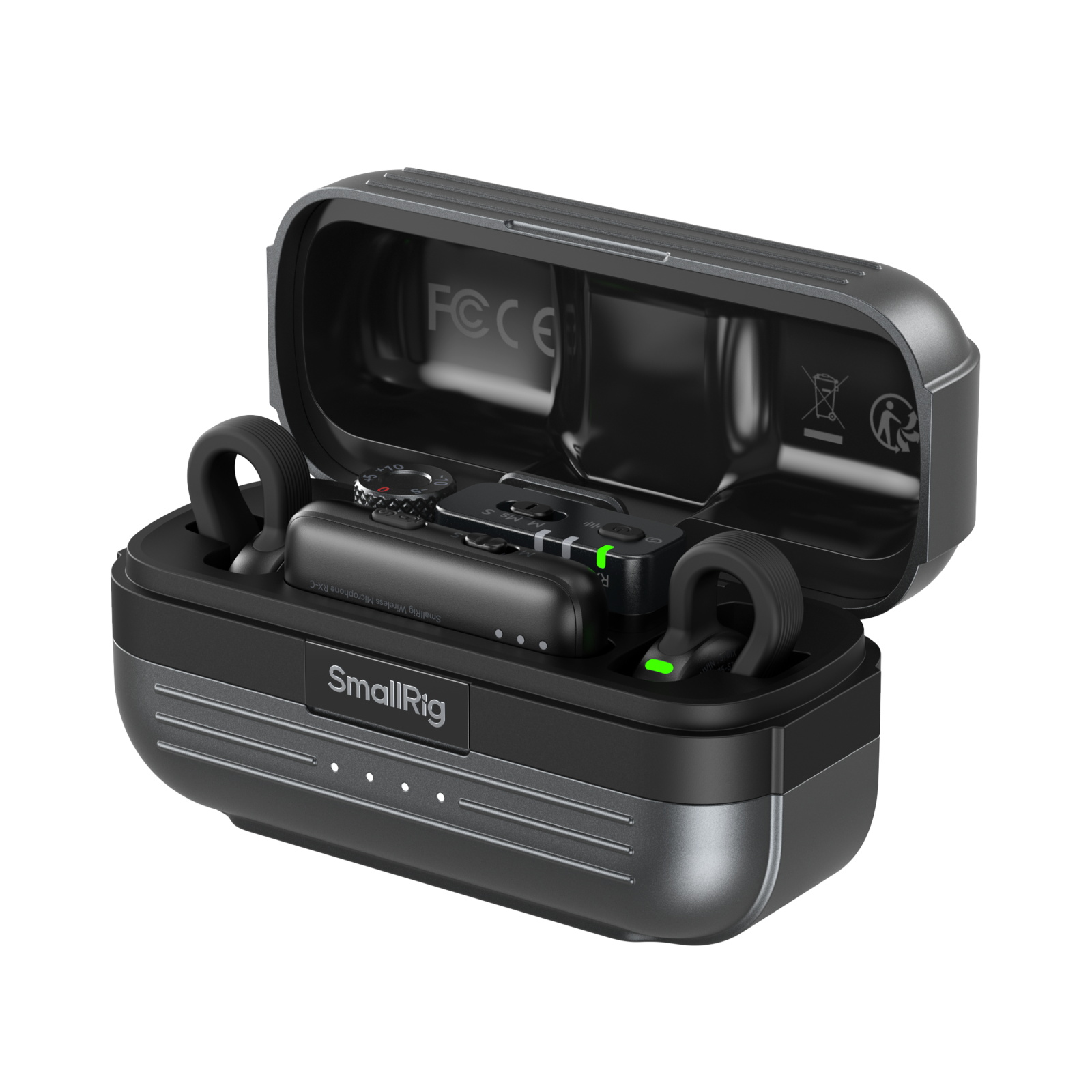 S70 Ultra-Thin Invisible Wireless Microphone (2 TX + 2 RX + Charging Case)