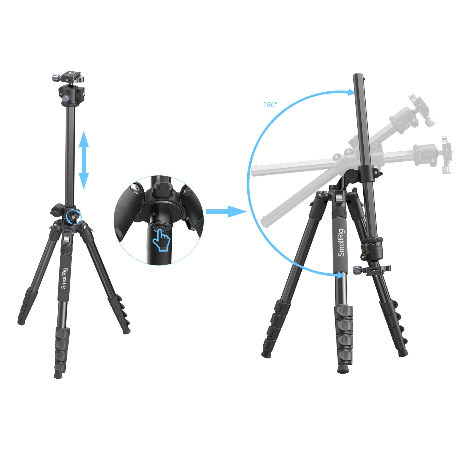 CT25 Overhead Tripod | Boom Arm, Monopod, 360 Pan | SmallRig