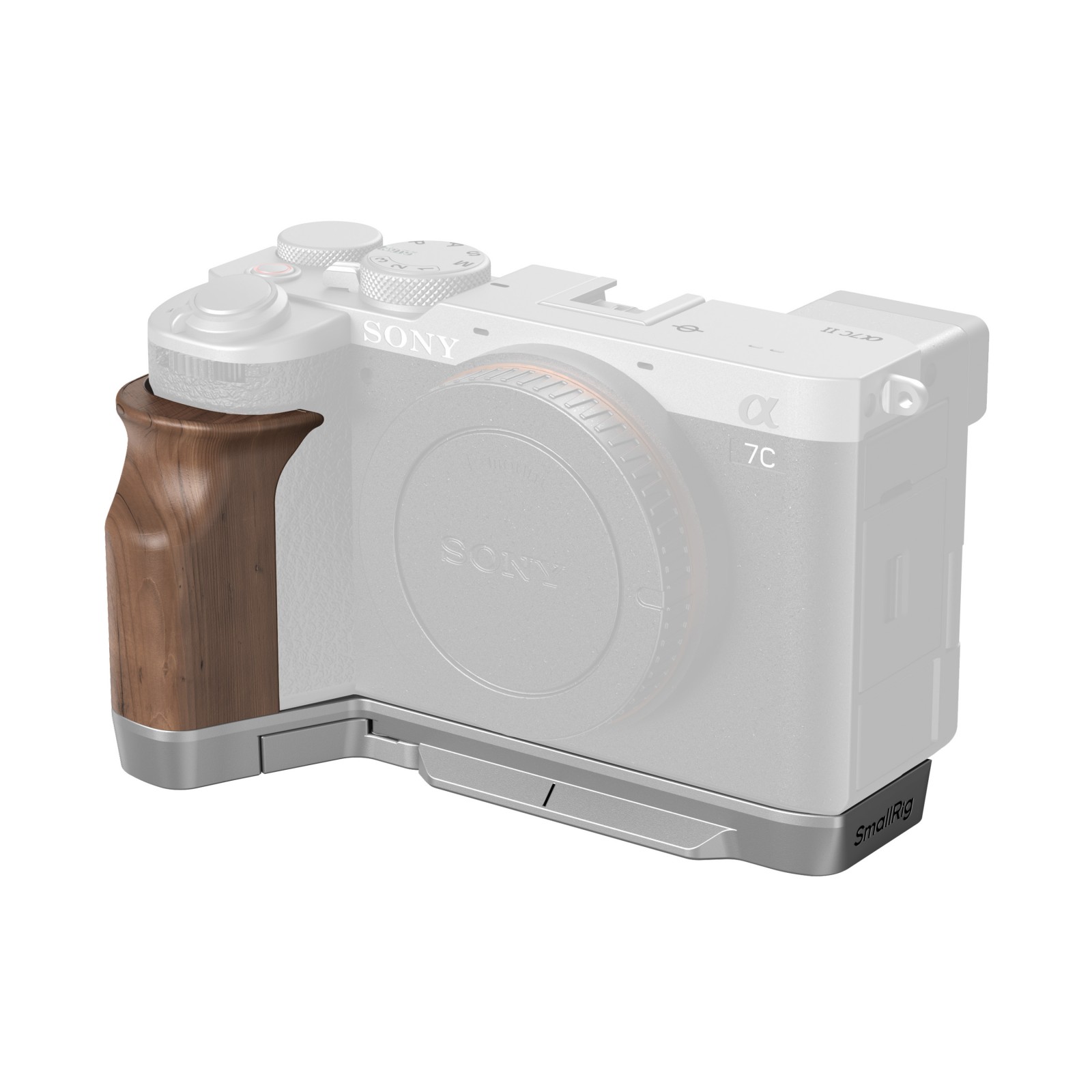 Sony A7C II/CR L-Plate | Wooden Grip, Arca-Swiss | SmallRig